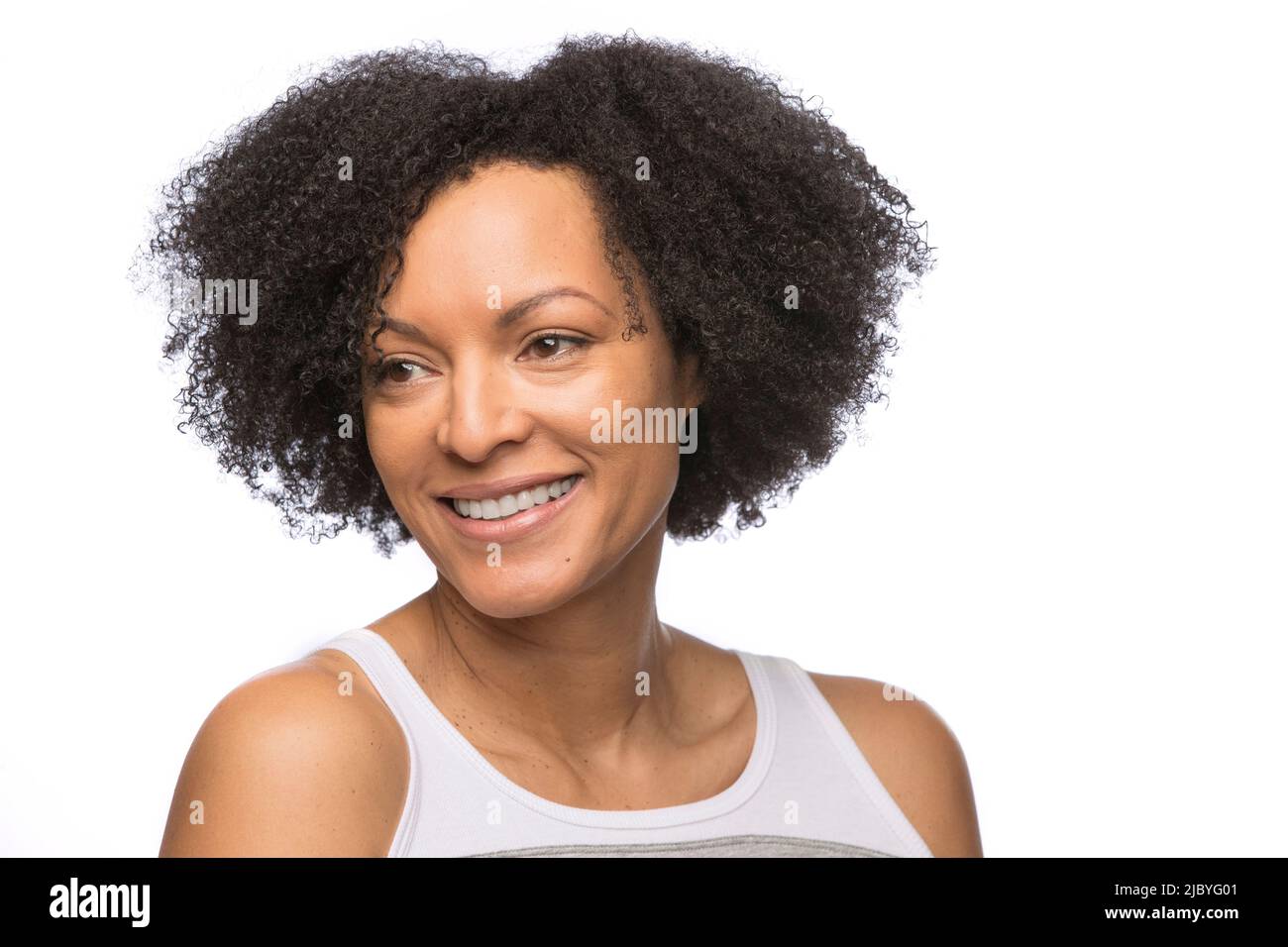 Real woman off camera hi-res stock photography and images - Alamy