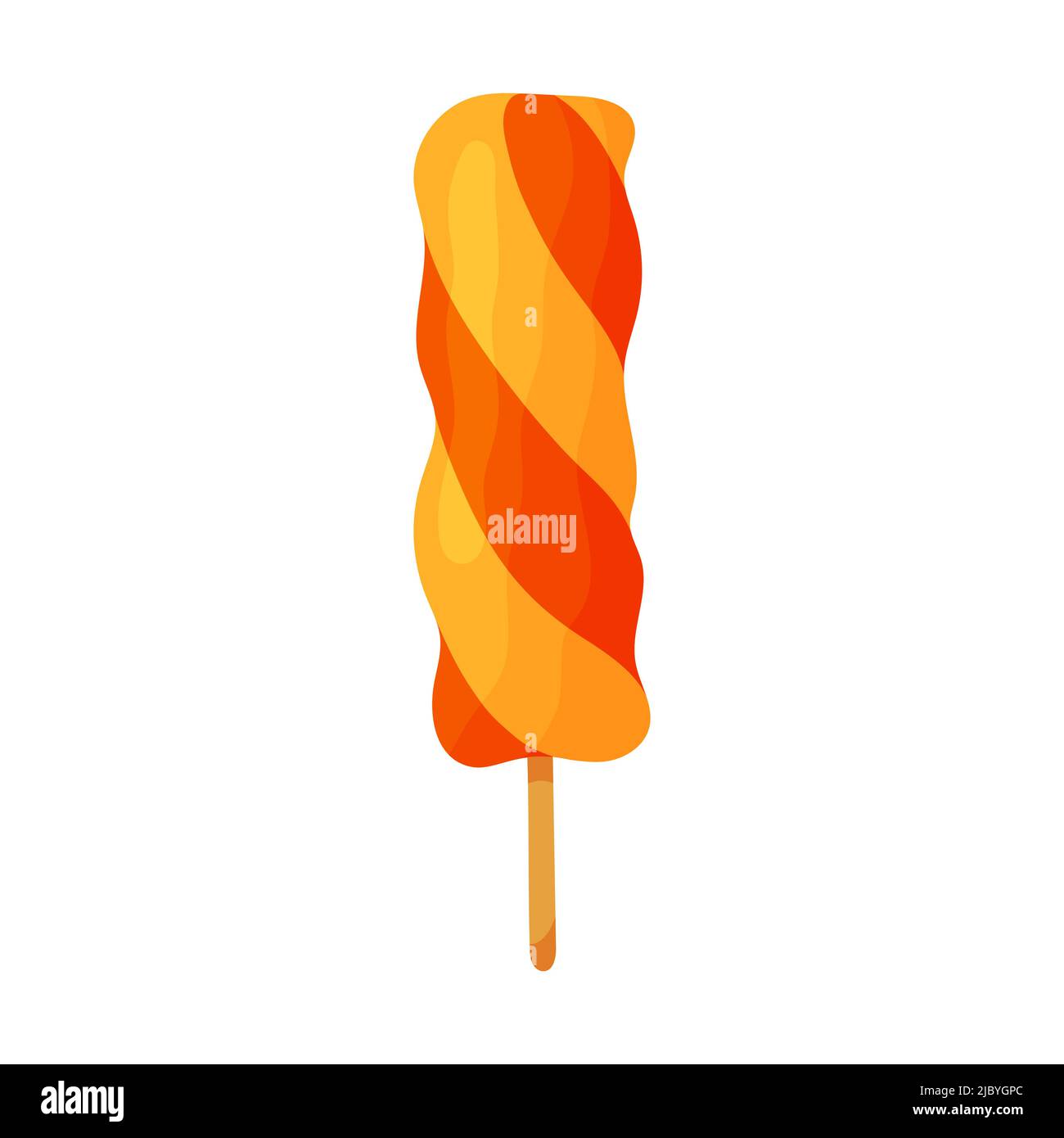 Cartoon cute ice-cream. Design sketch element for menu cafe, bistro ...