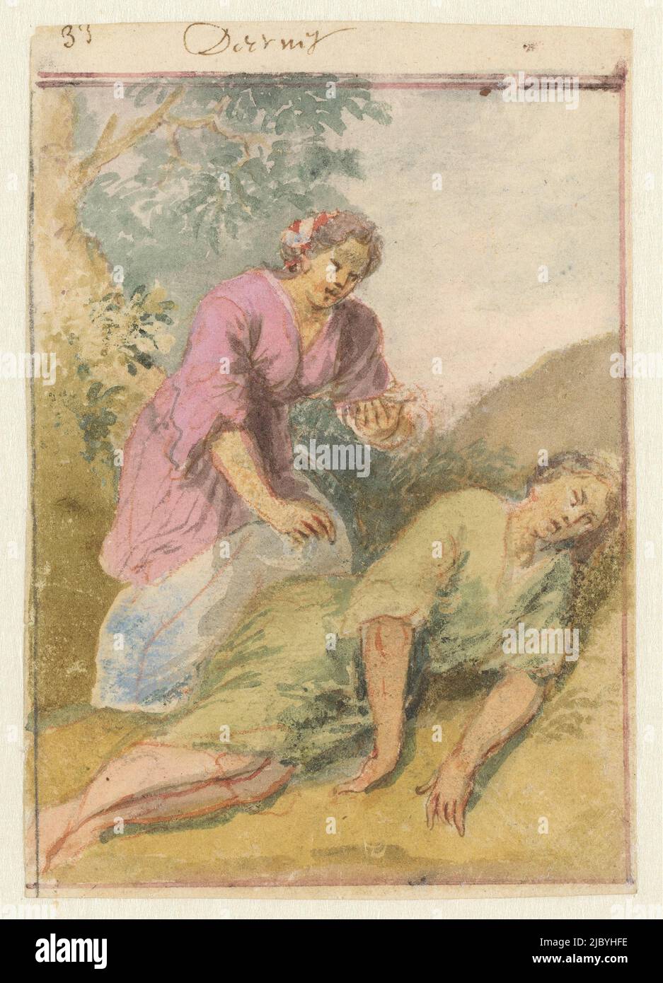 Stooping woman holding hi-res stock photography and images - Alamy