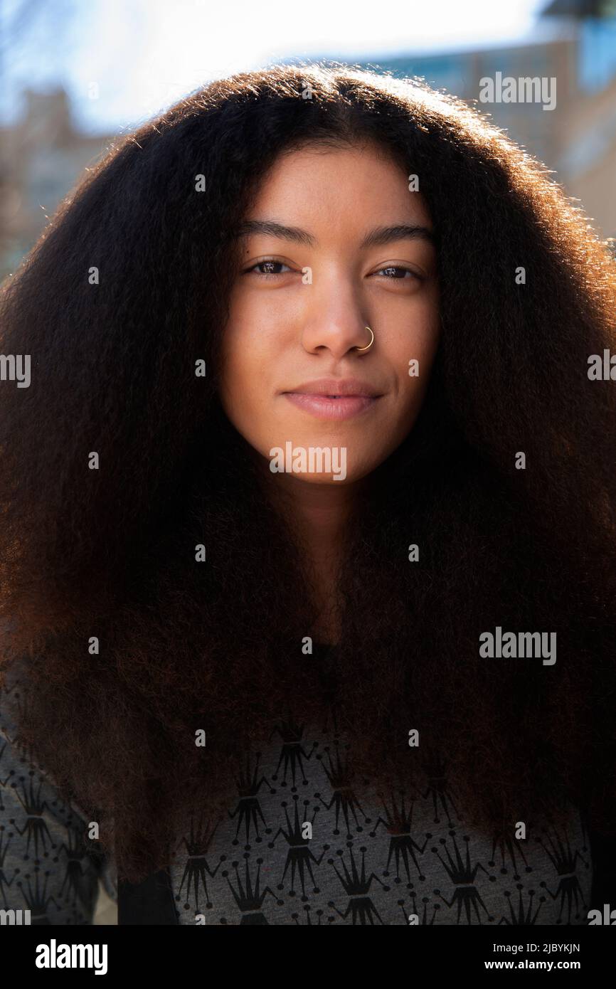 Adult adults woman women female lady portrait looking at camera hi-res ...