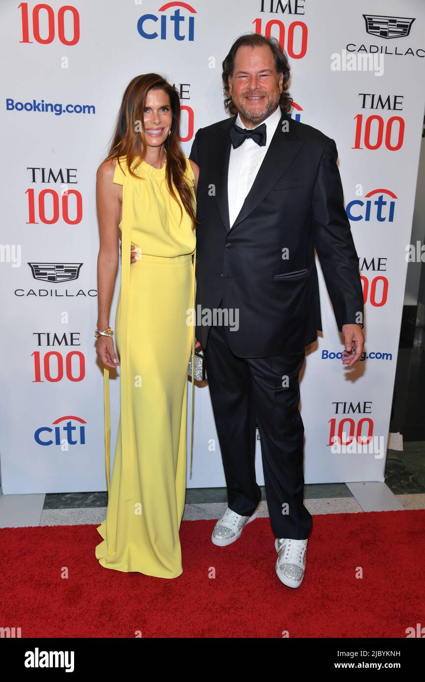 Lynne Benioff and Marc Benioff Stock Photo - Alamy