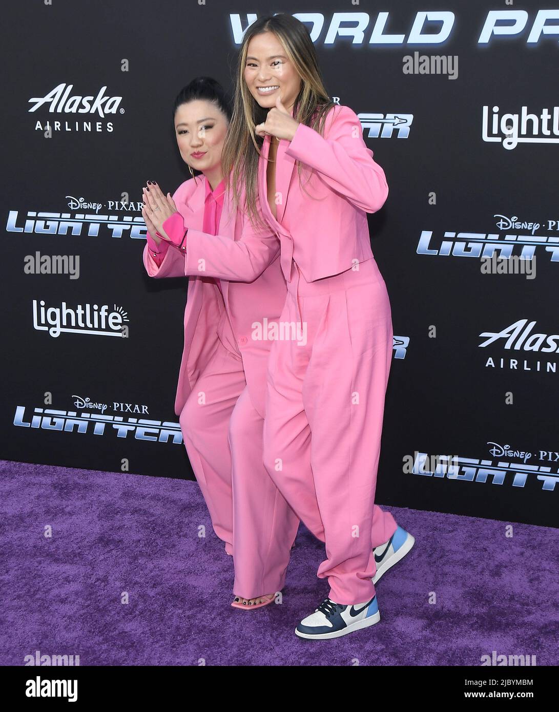 Hollywood, US, June 8, 2022, (L-R) herry Cola and Jamie Chung at Disney ...