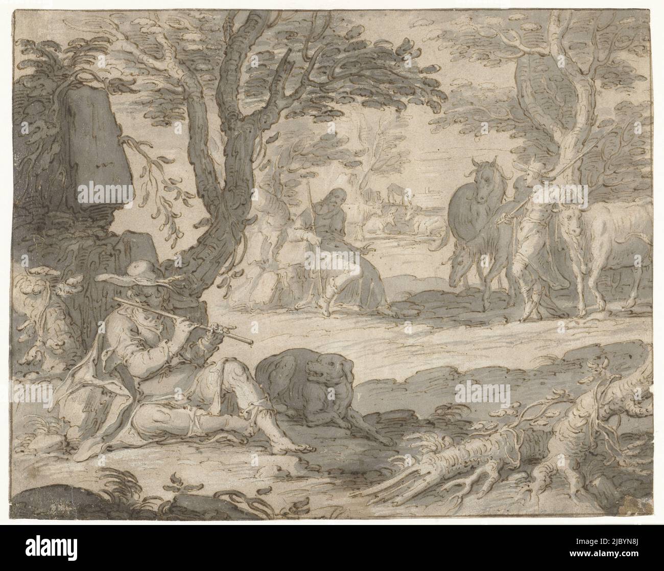 Apollo plays flute hi-res stock photography and images - Alamy