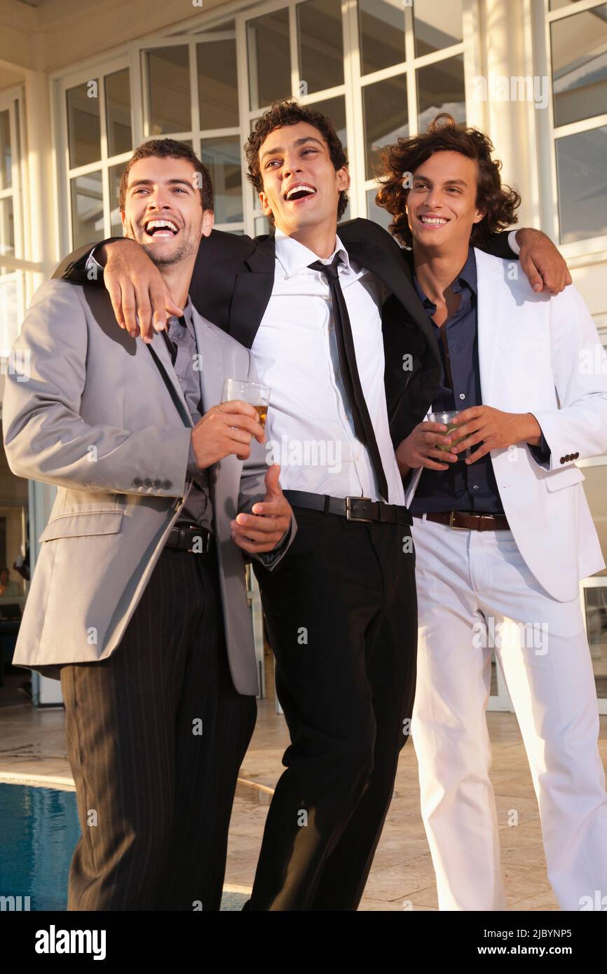 Men relaxing together at party Stock Photo - Alamy