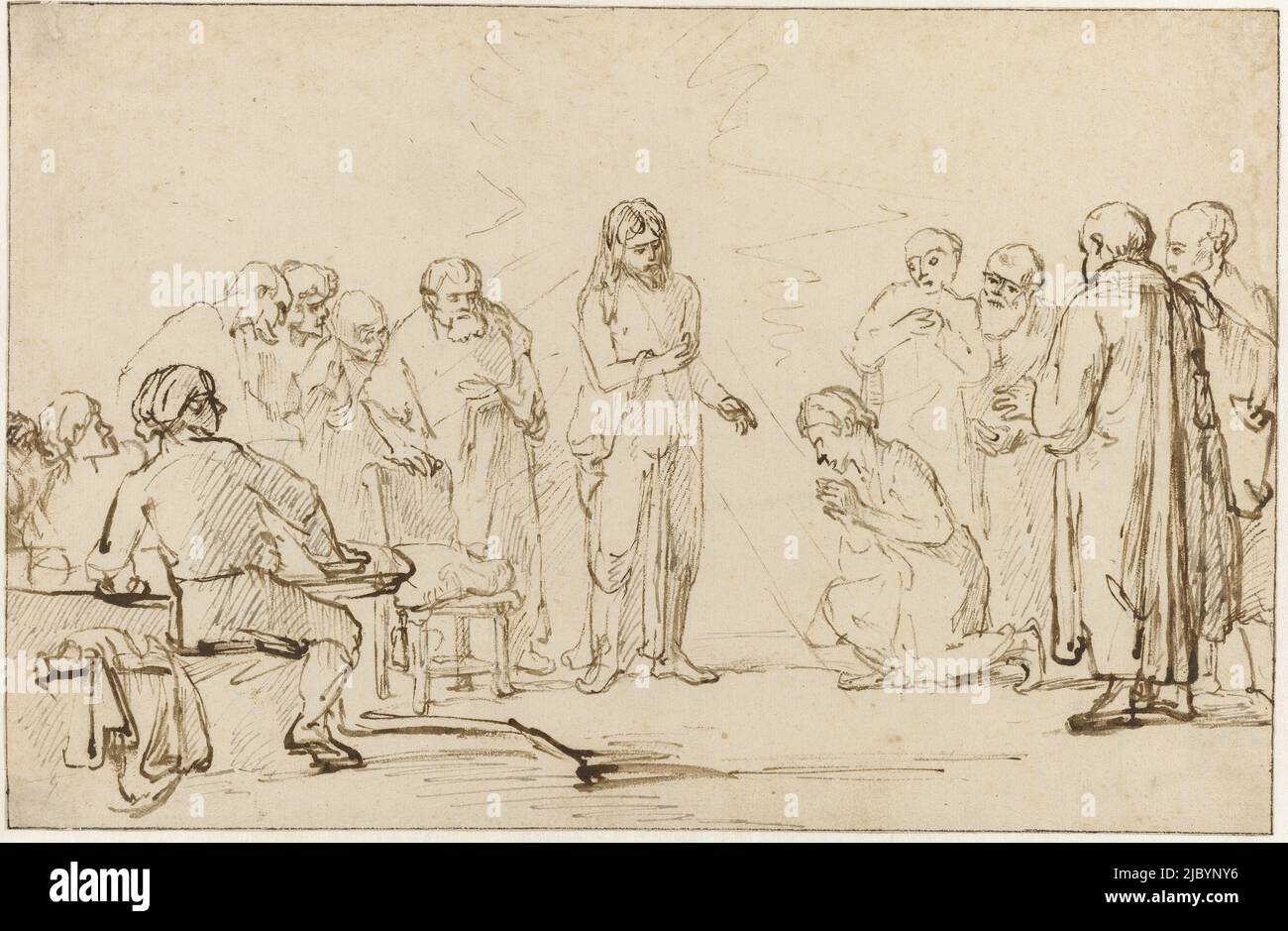 Unbelieving thomas recognizes christ hi-res stock photography and ...