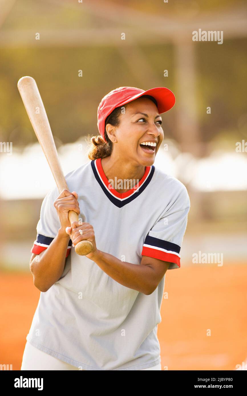 Mature women playing softball hi-res stock photography and images - Alamy