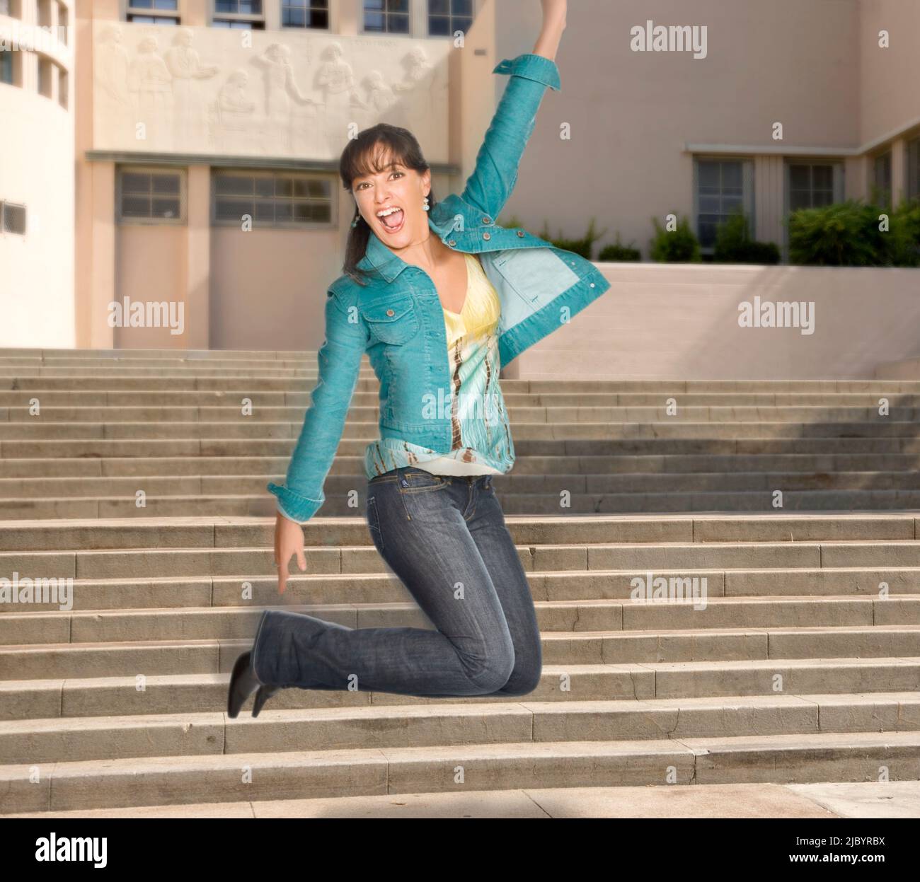 35 to 40 years female cheering hi-res stock photography and images - Alamy