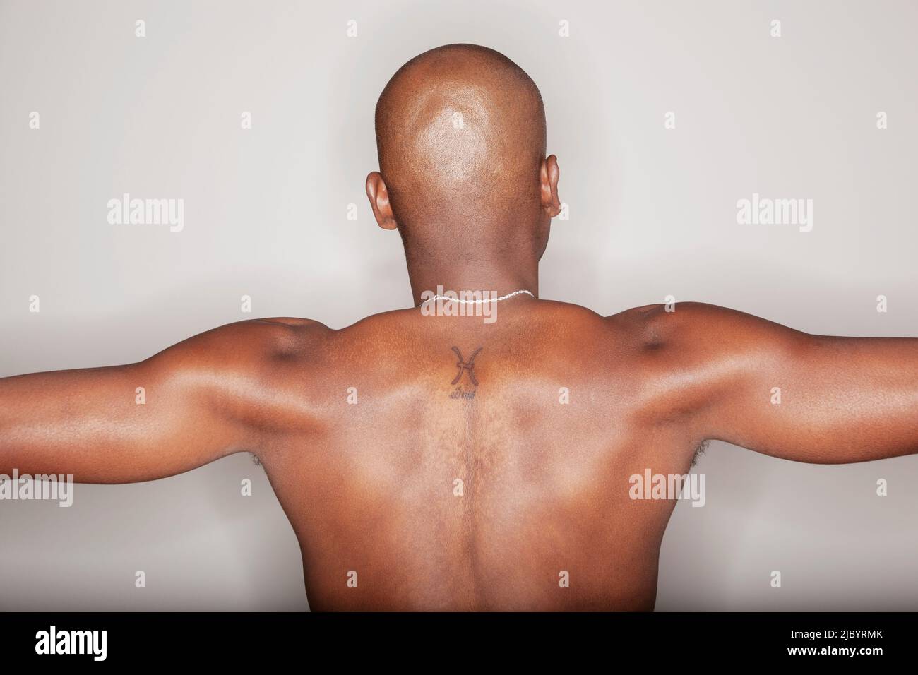 Back shot african american male hi-res stock photography and images - Alamy