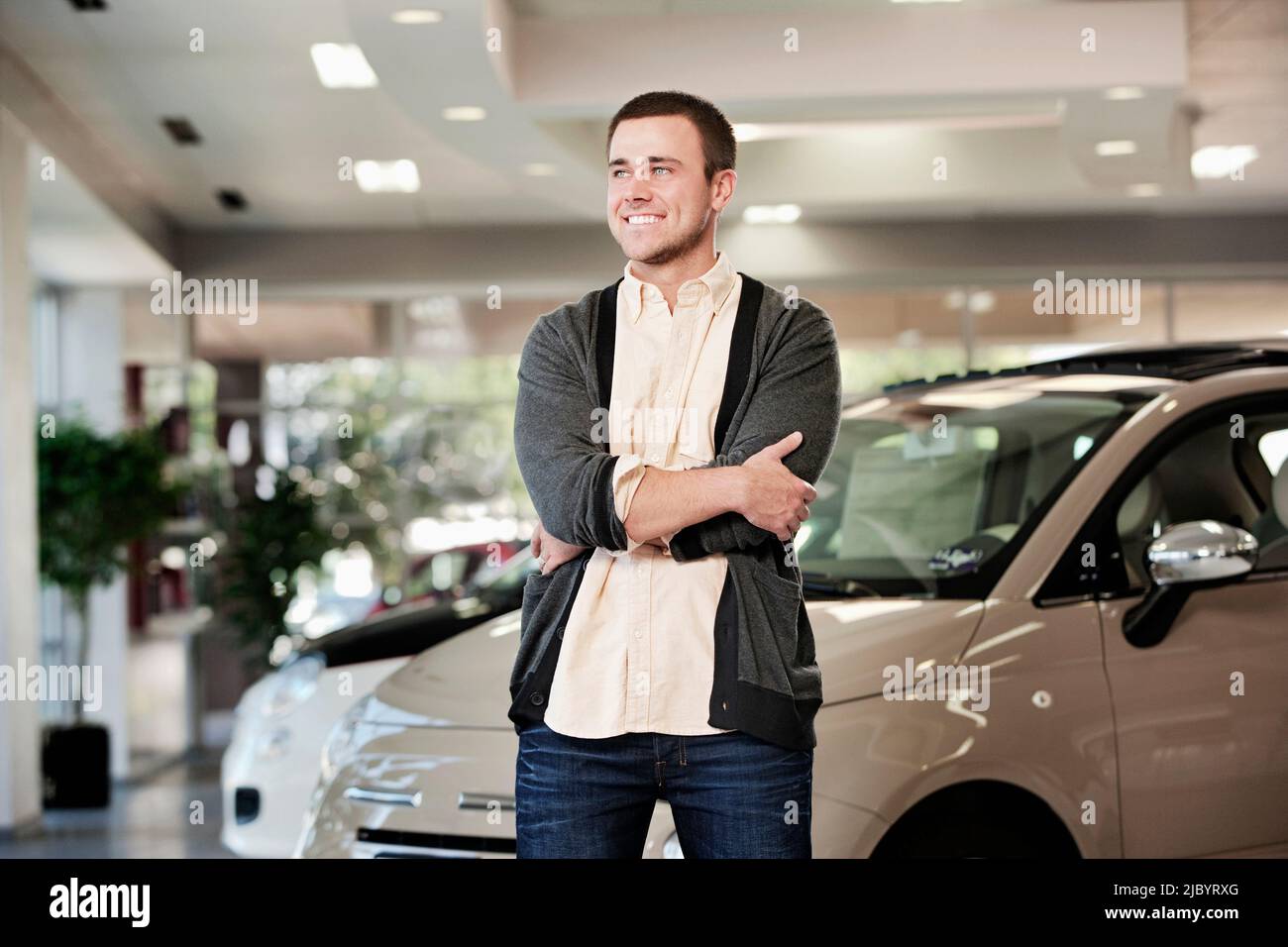 Portrait salesman customer standing hi-res stock photography and images ...