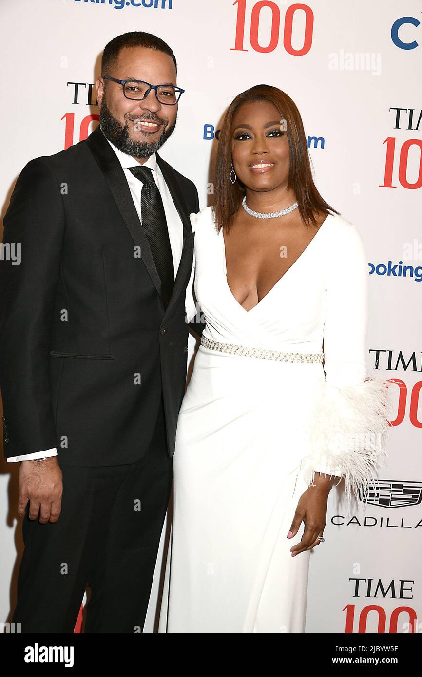 New York, US, June 8, 2022.Ed Fisher and Rashida Jones attends the TIME ...
