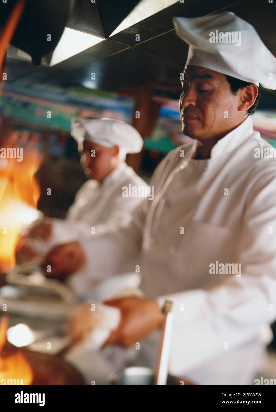 Hispanic chef in commercial kitchen Stock Photo - Alamy