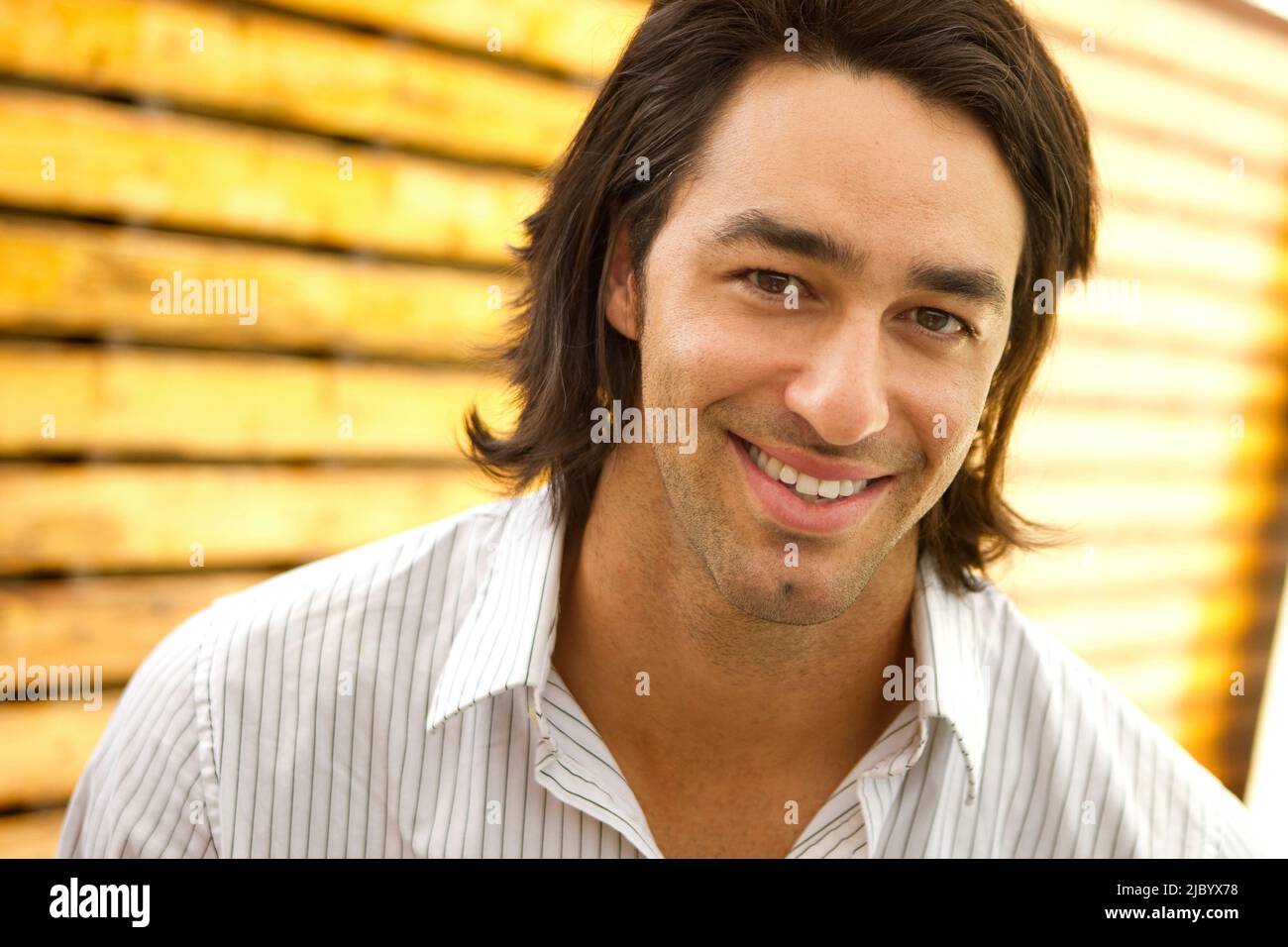 Smiling Middle Eastern man Stock Photo - Alamy