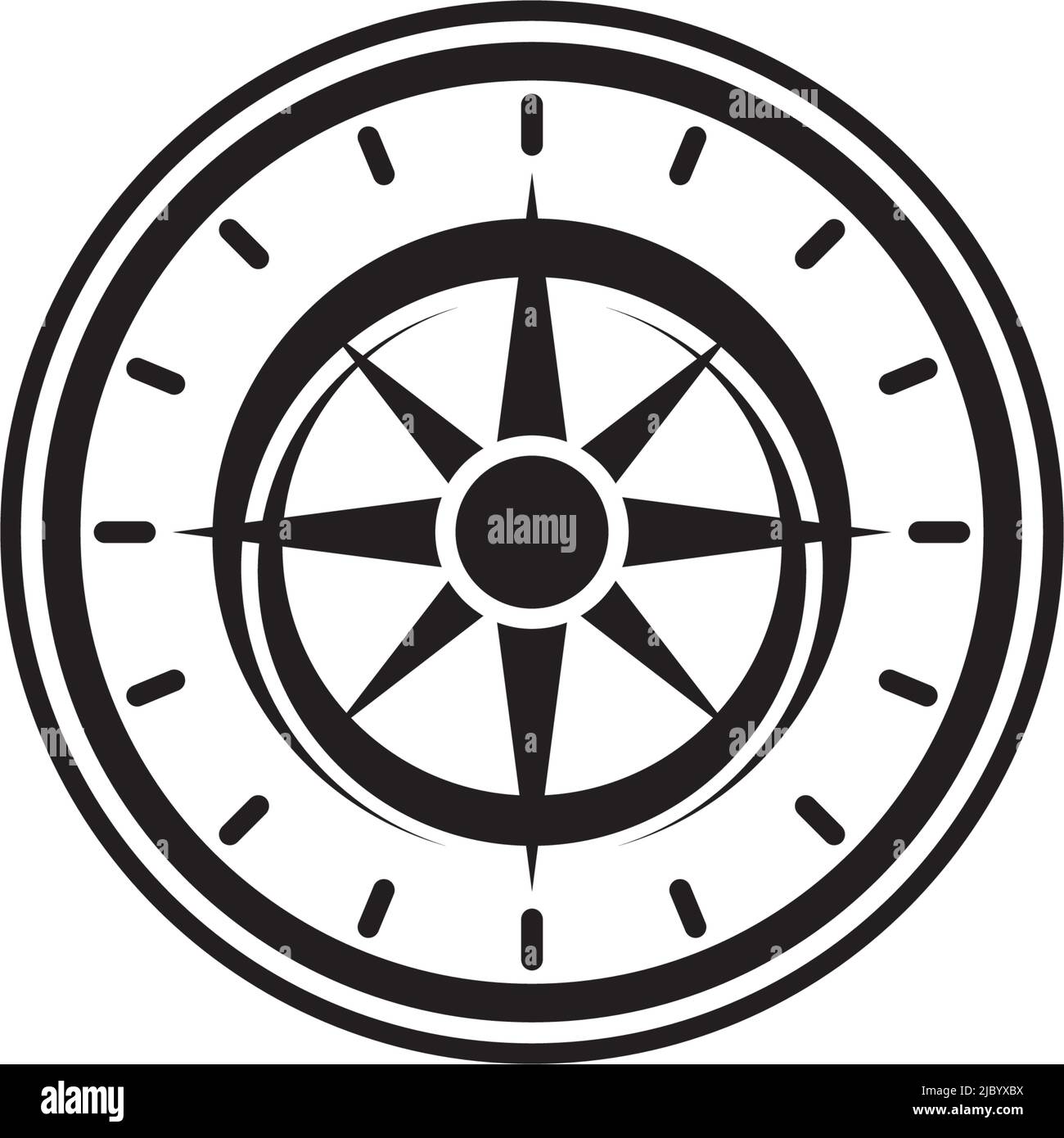 Compass icon logo design vector illustration template Stock Vector ...