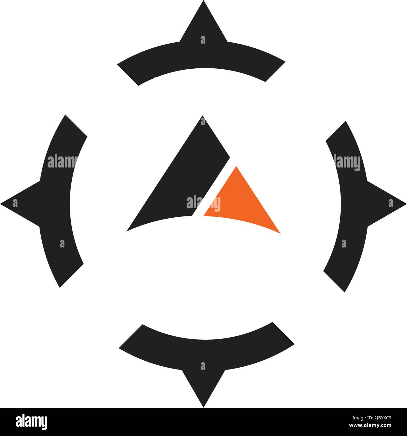 Compass logo icon design vector template Stock Vector Image & Art - Alamy