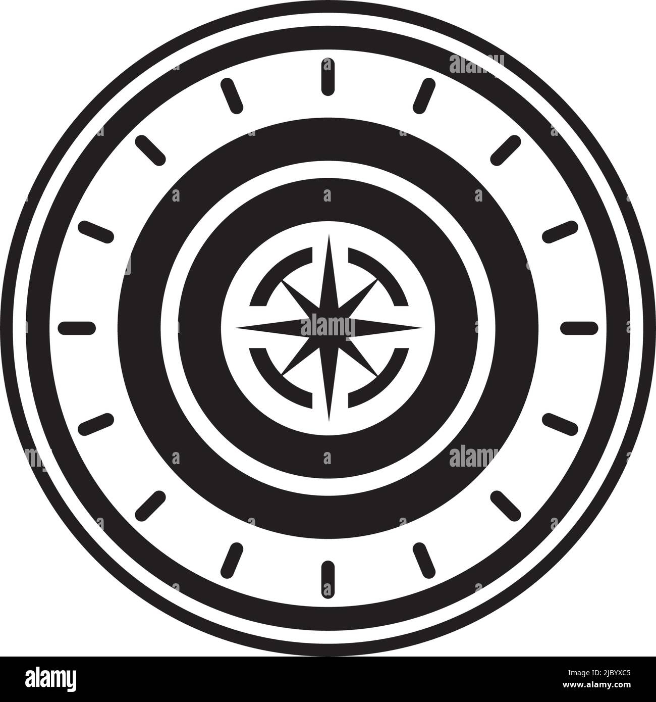 Compass icon logo design vector illustration template Stock Vector ...