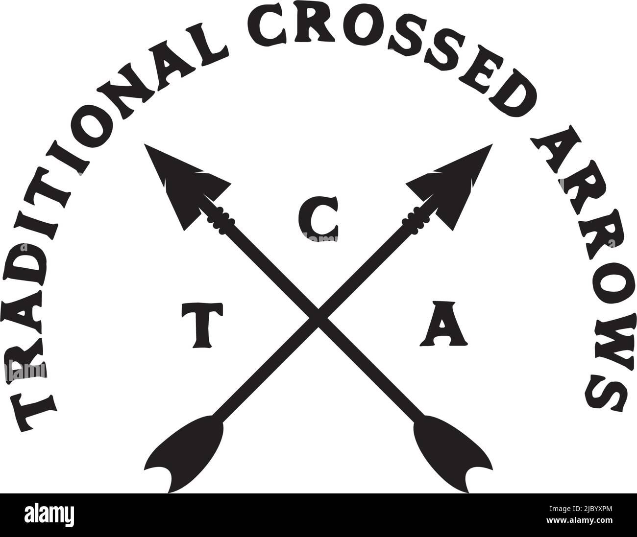 Black crossed arrows hi-res stock photography and images - Alamy
