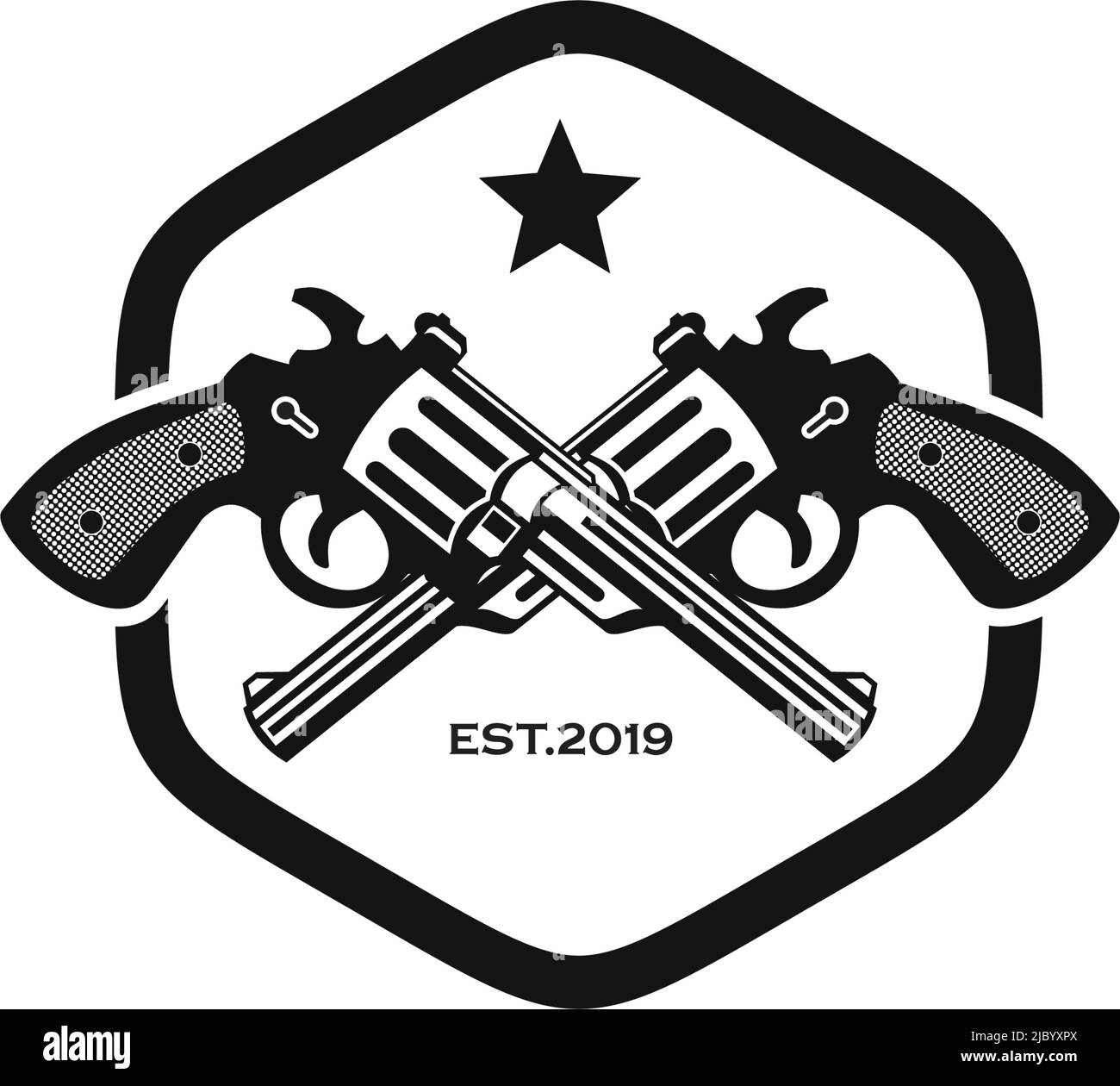 Cowboy logo design inspiration vector template with isolated background ...