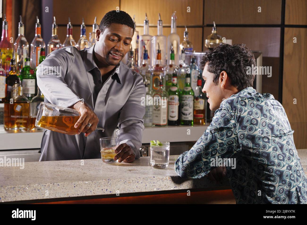Conversation bartender hi-res stock photography and images - Alamy