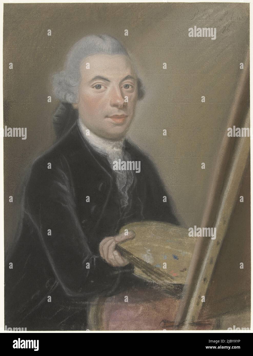 Portrait of Jan van Os, Pieter Frederik de la Croix, 1776, draughtsman ...