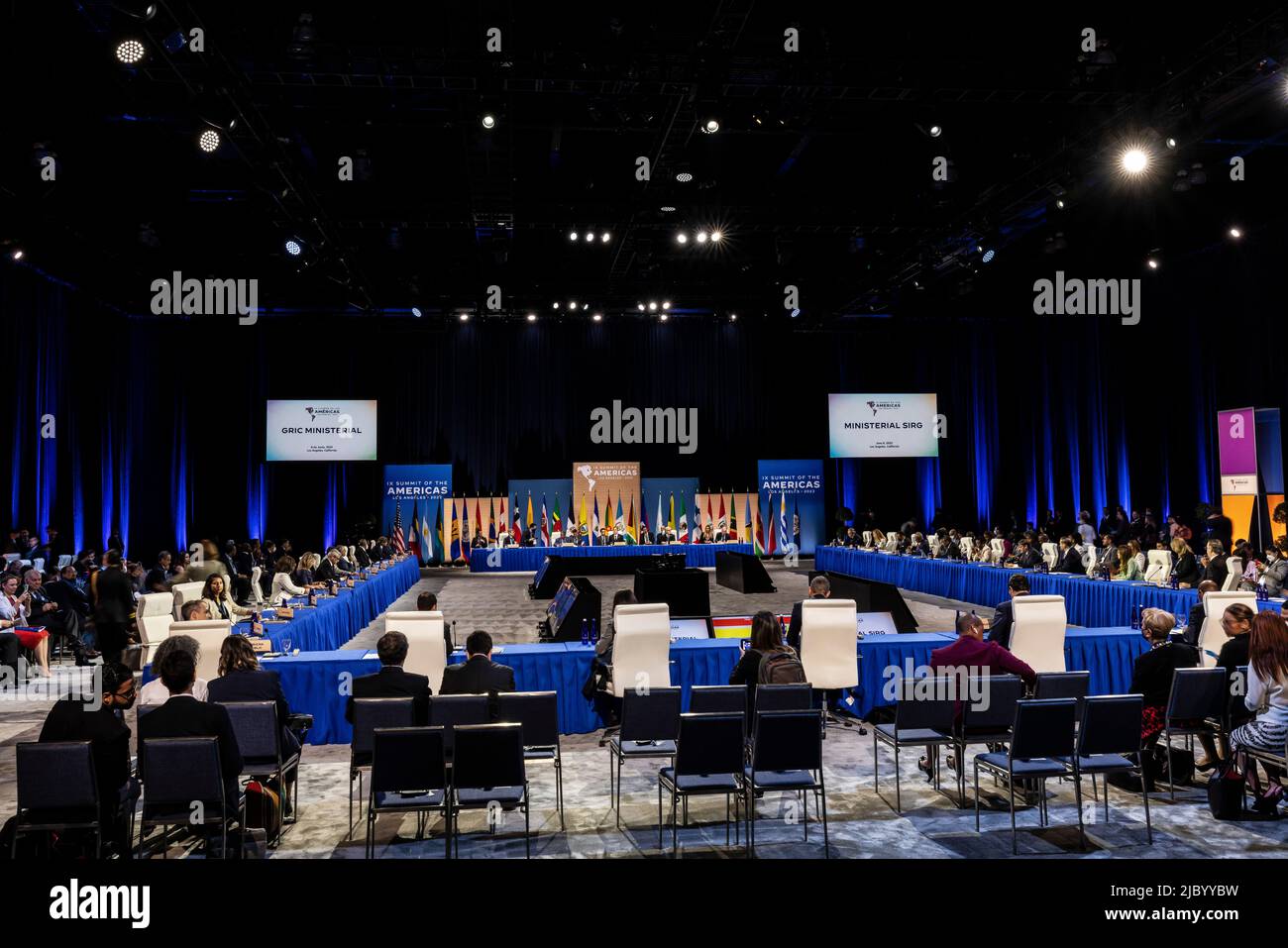 IX Summit of the Americas conference. 6/8/2022 LA Convention Center ...