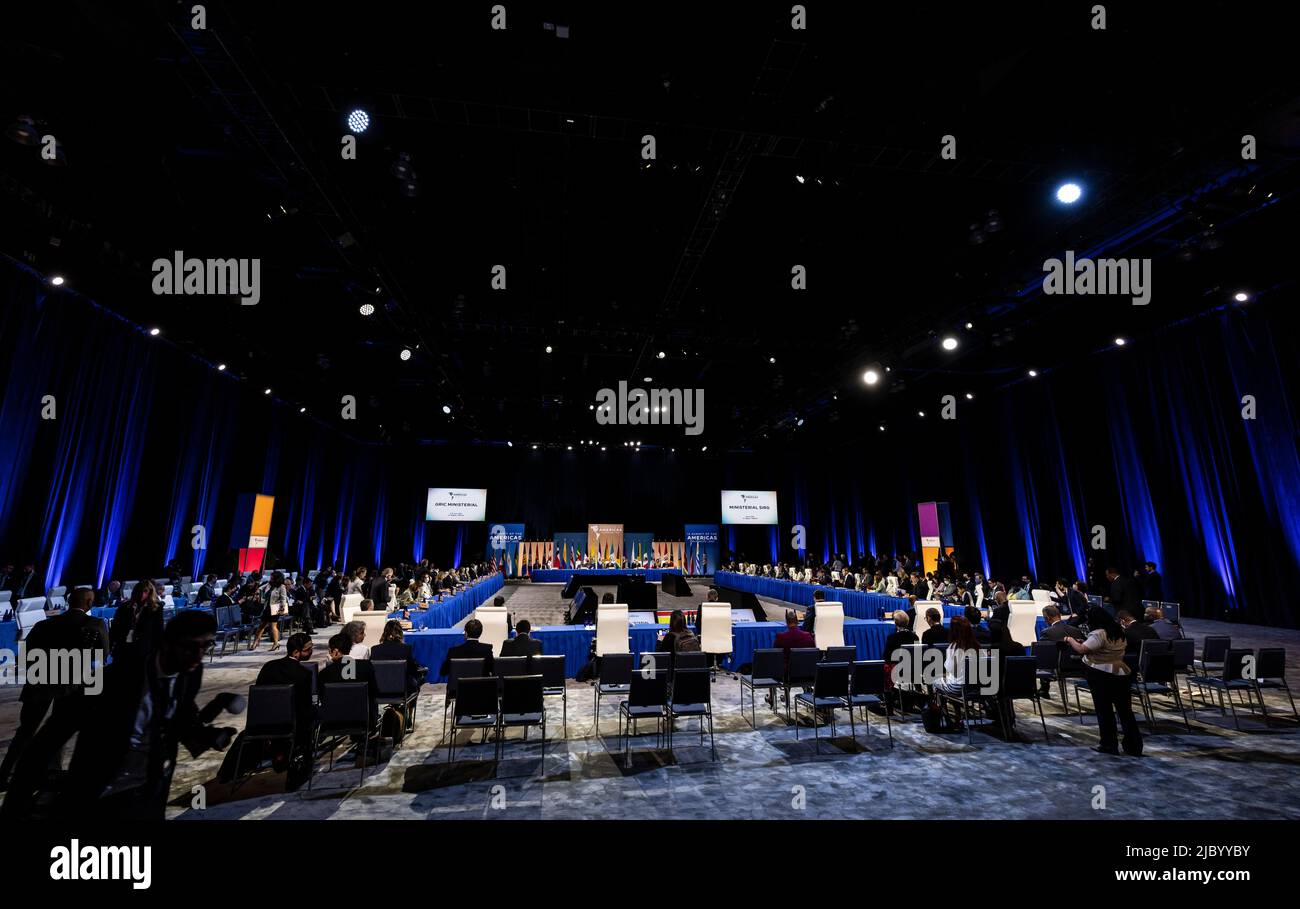 IX Summit of the Americas conference. 6/8/2022 LA Convention Center ...