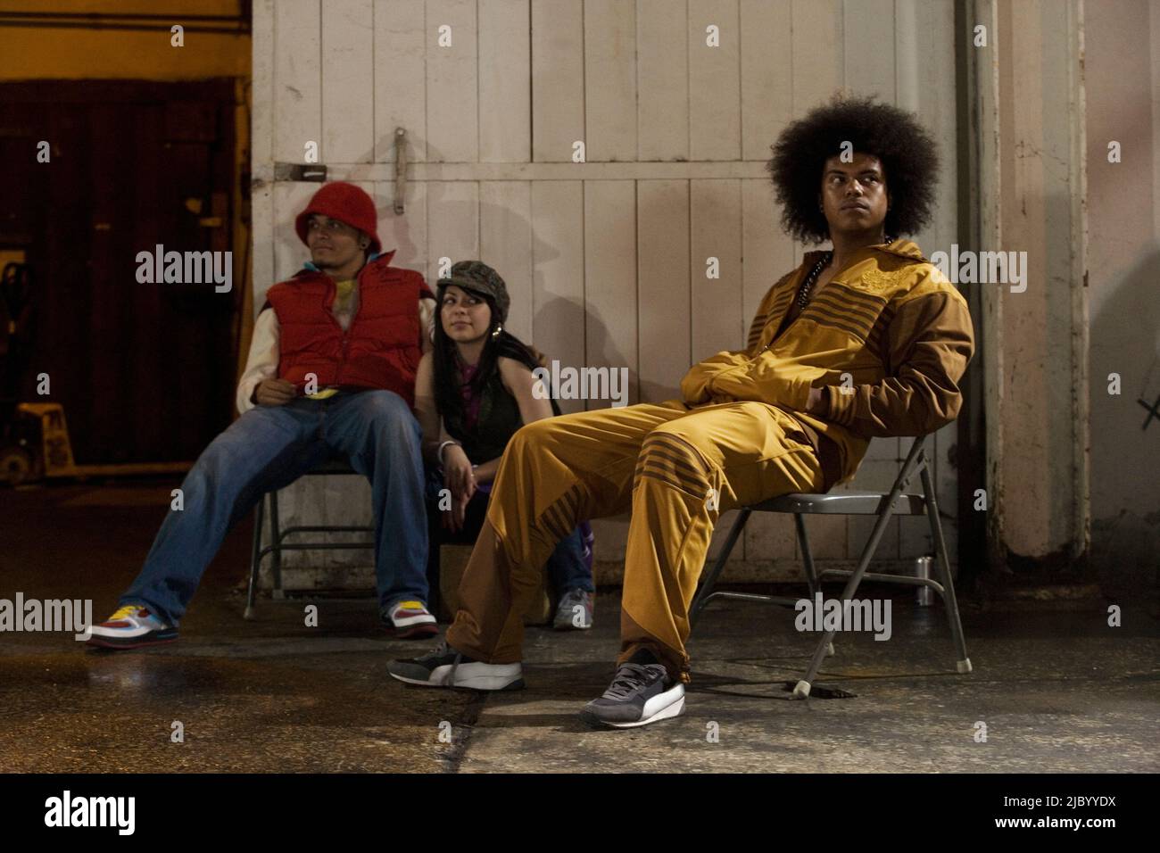 Multi-ethnic break-dancers in warehouse Stock Photo - Alamy