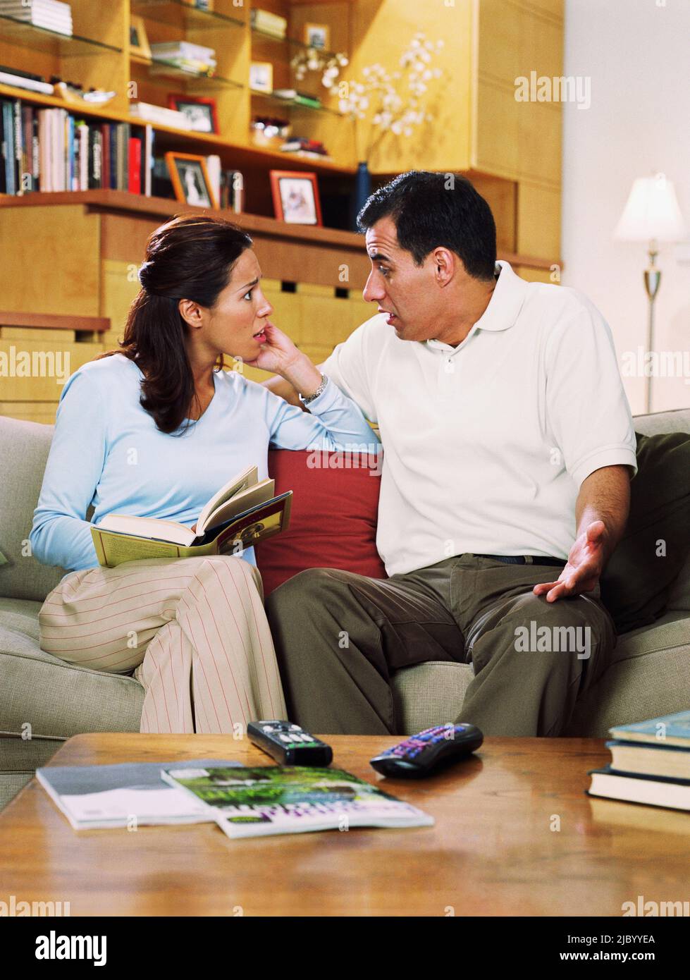 Two hispanic men conversing hi-res stock photography and images - Alamy