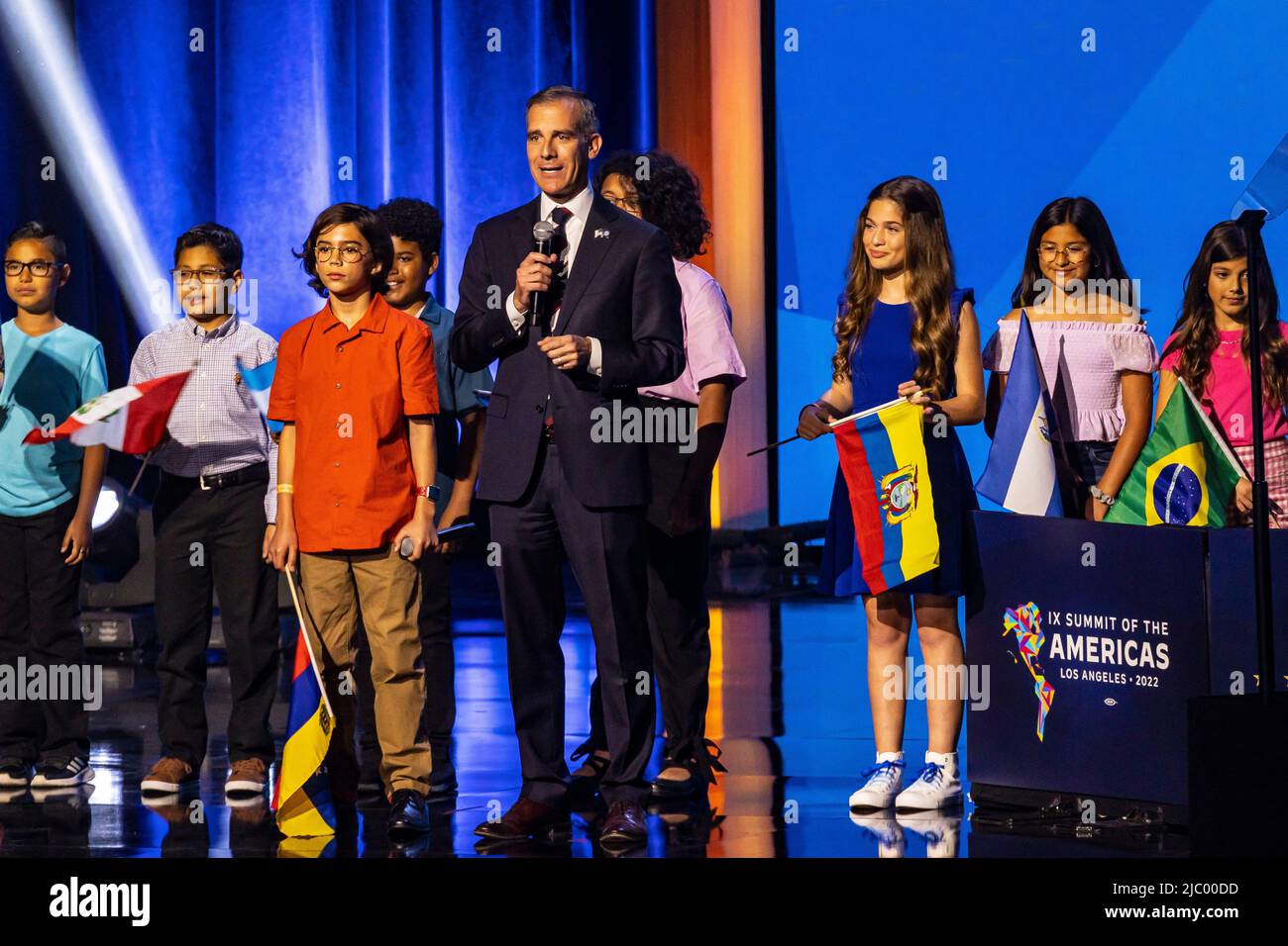 IX Summit of the Americas conference. Inaugural ceremony for the Summit ...