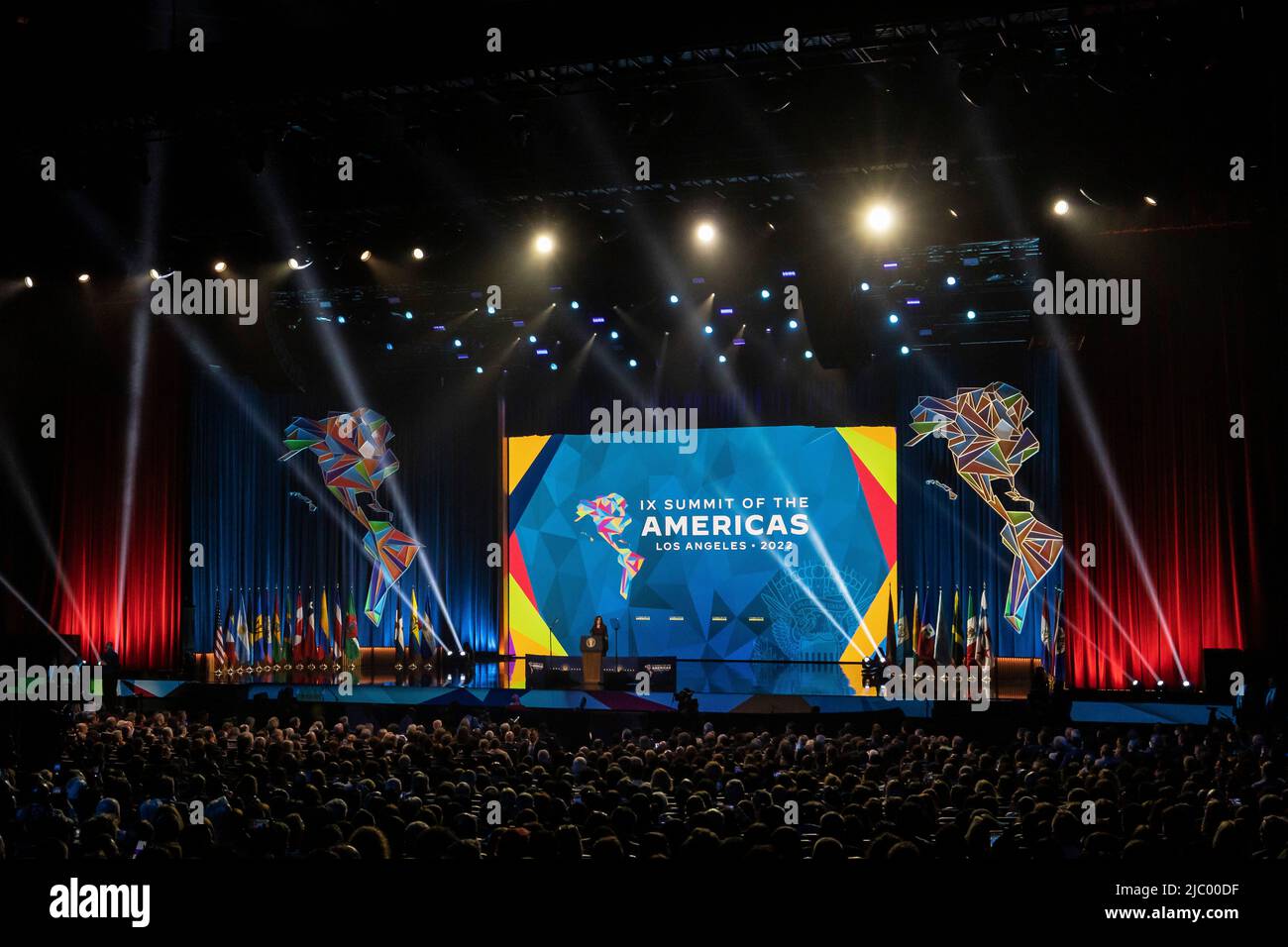 IX Summit of the Americas conference. Inaugural ceremony for the Summit ...