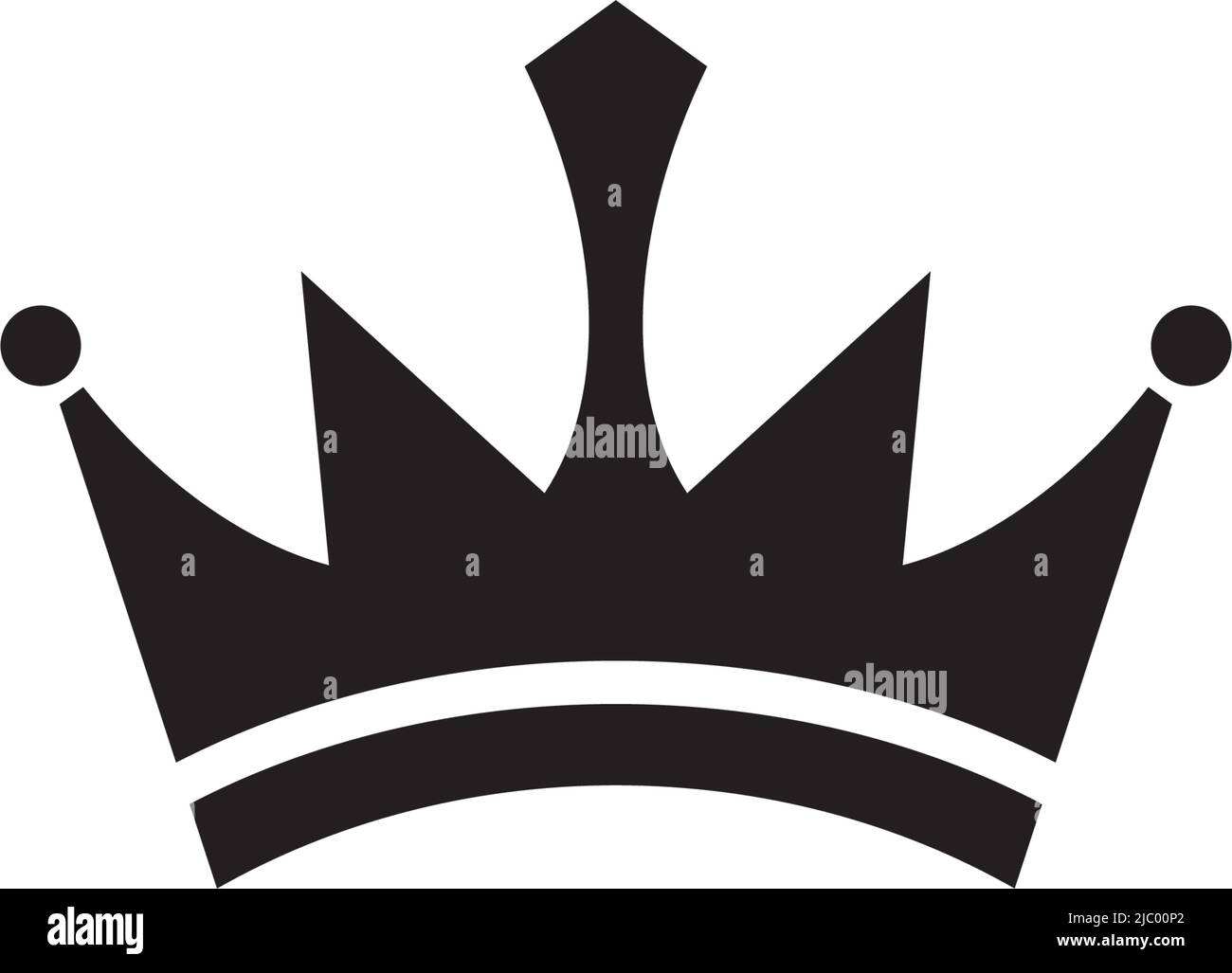 Simple crown icon logo design inspiration vector illustration template ...