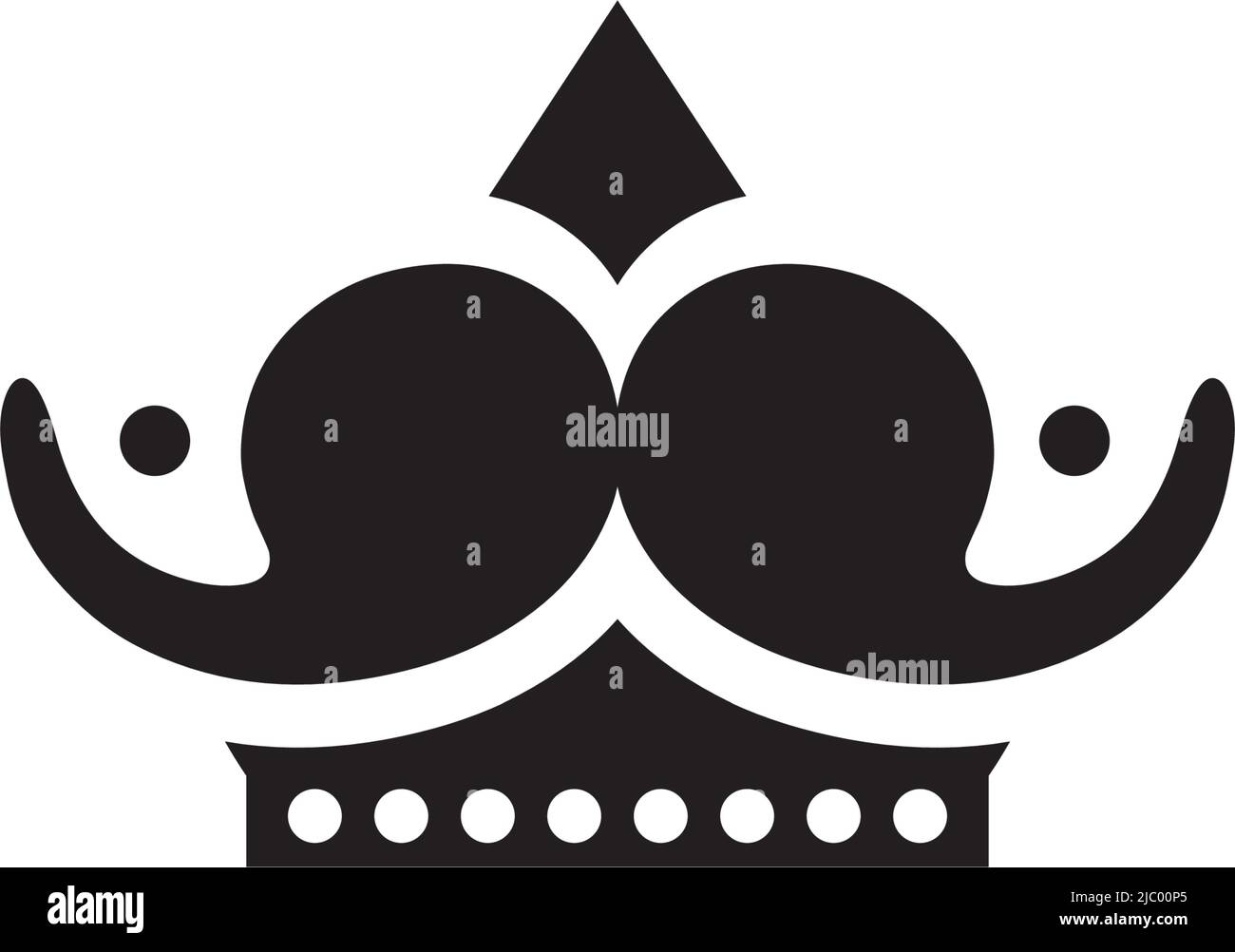 Simple crown icon logo design inspiration vector illustration template ...
