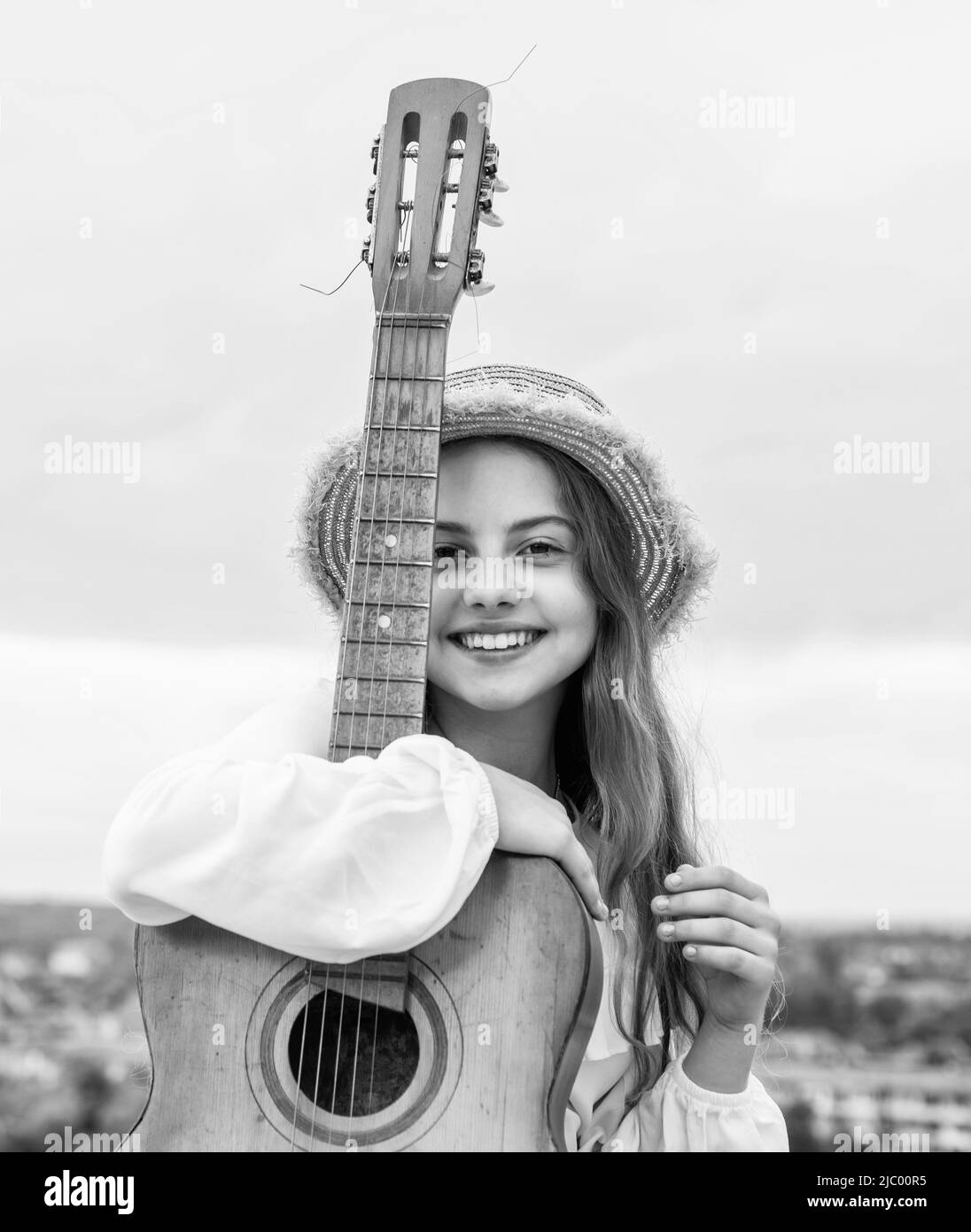 Happy teen girl feel Black and White Stock Photos & Images - Alamy