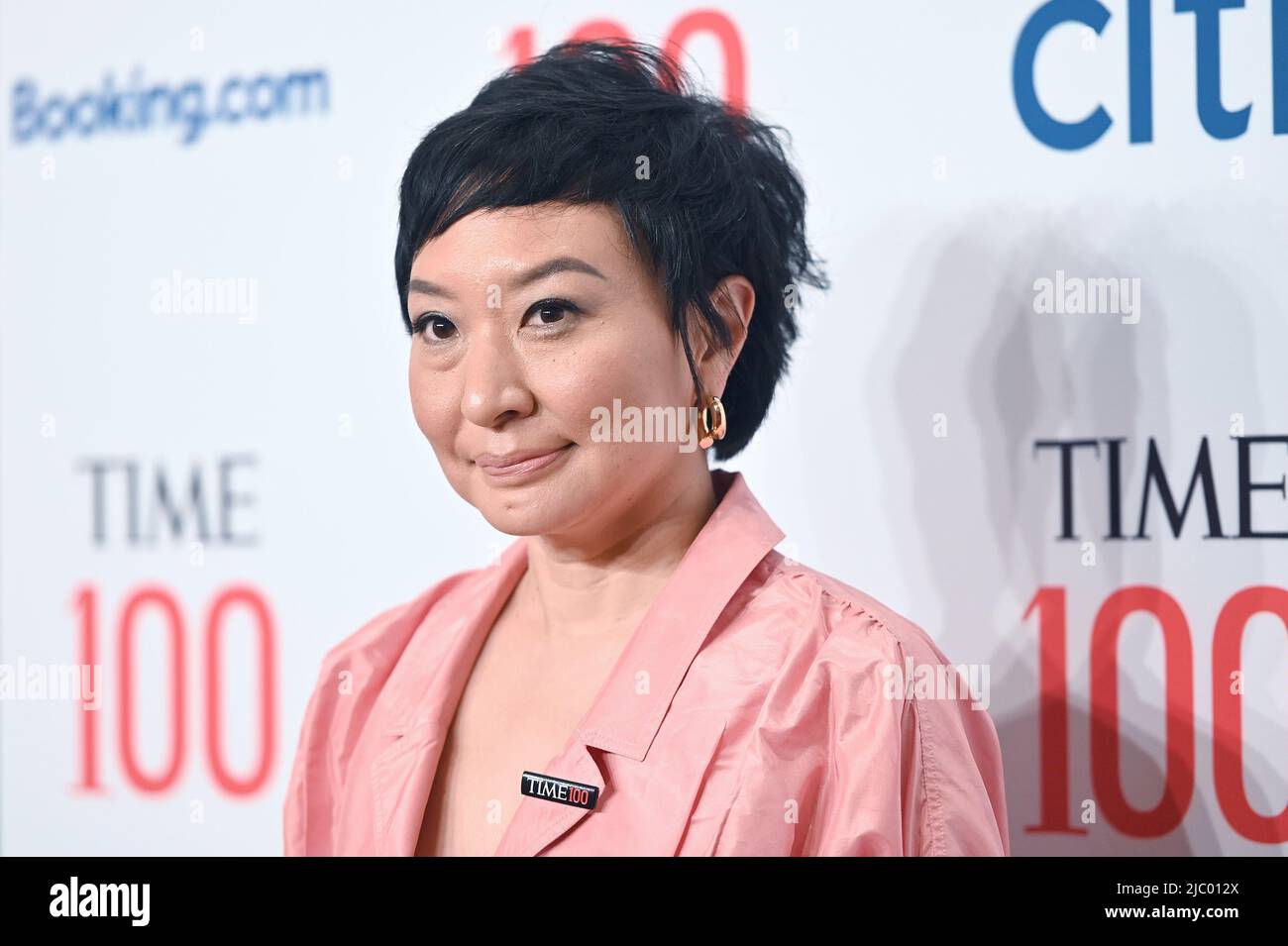 New York, NY, June 8, 2022. Cathy Park Hong walking on the red carpet ...