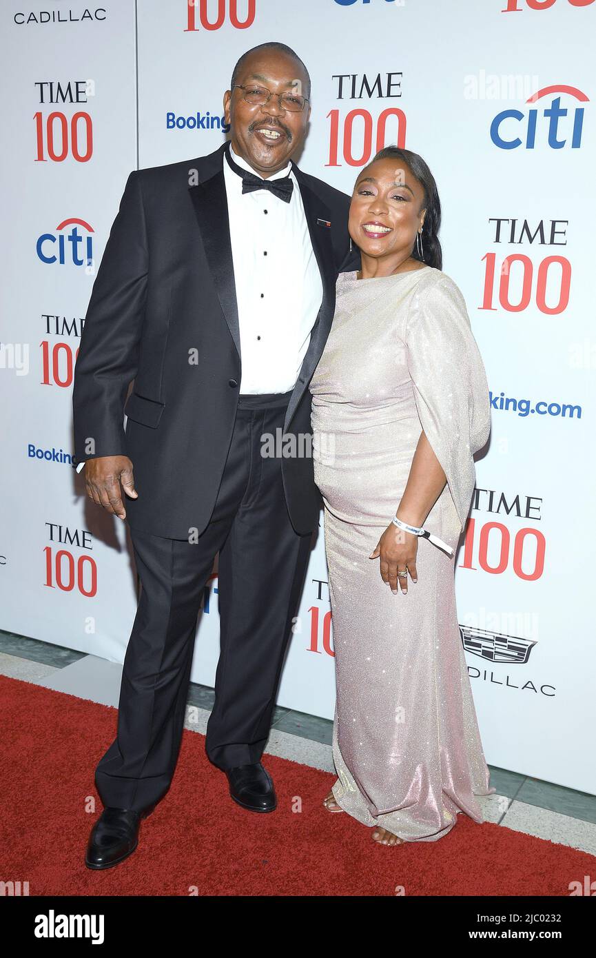 New York, NY, June 8, 2022. (L-R) Gregory Robinson and Cynthia Robinson ...
