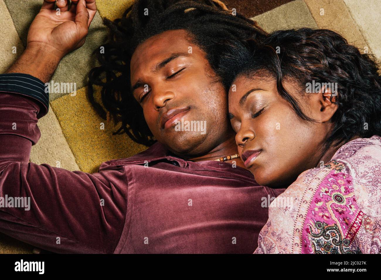 Woman touching mans face hi-res stock photography and images - Alamy