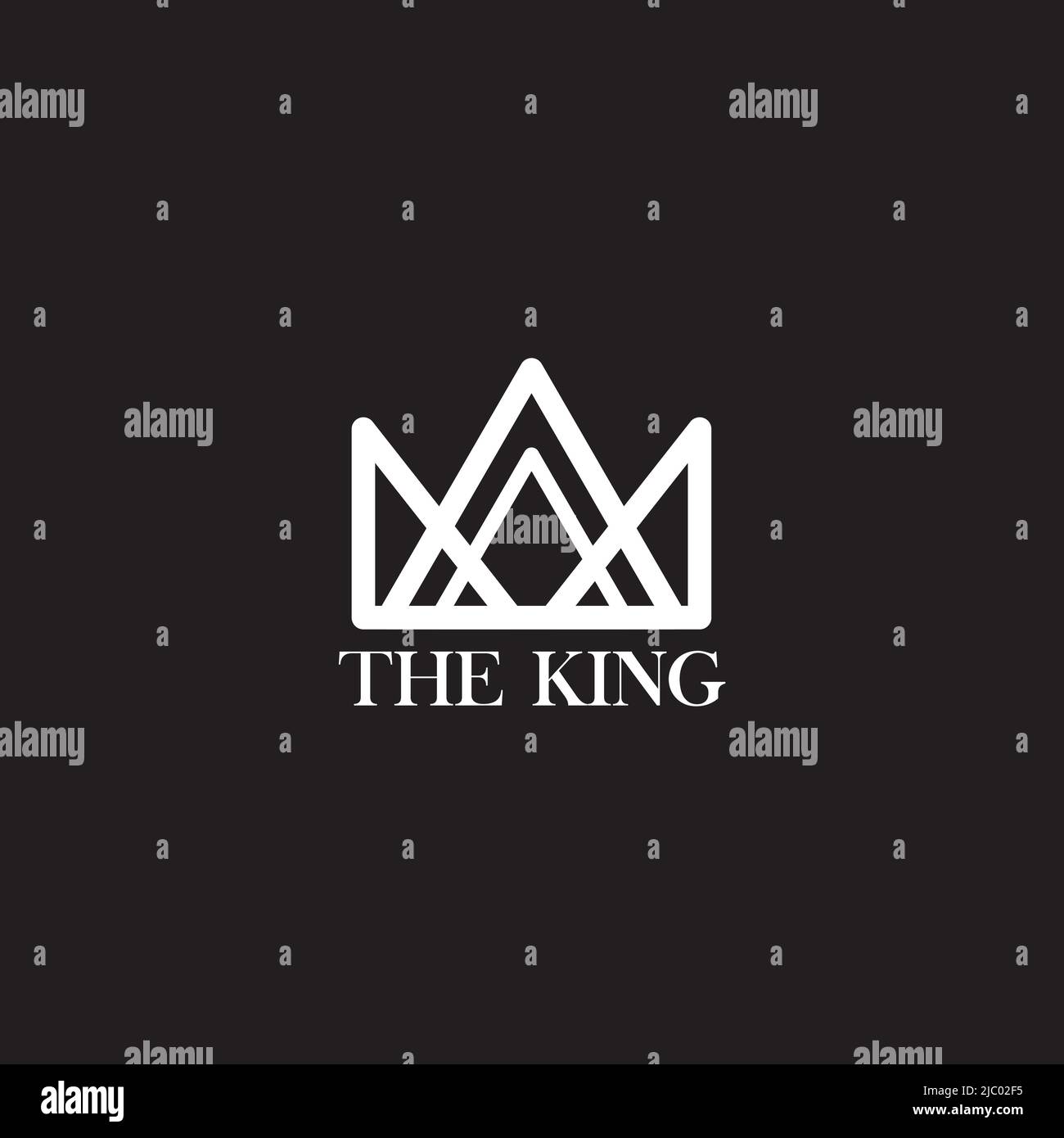 Simple crown icon logo design inspiration vector illustration template ...