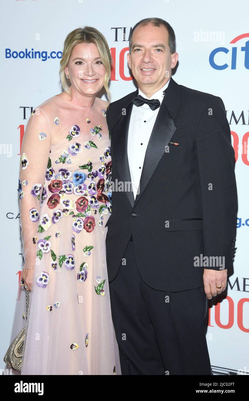 New York, USA. 08th June, 2022. (L-R) renda Bancel and Stéphane Bancel ...