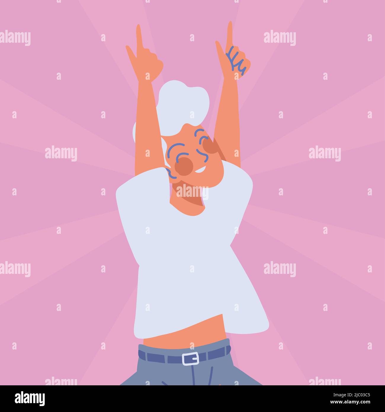 celebrating male cartoon Stock Vector Image & Art - Alamy