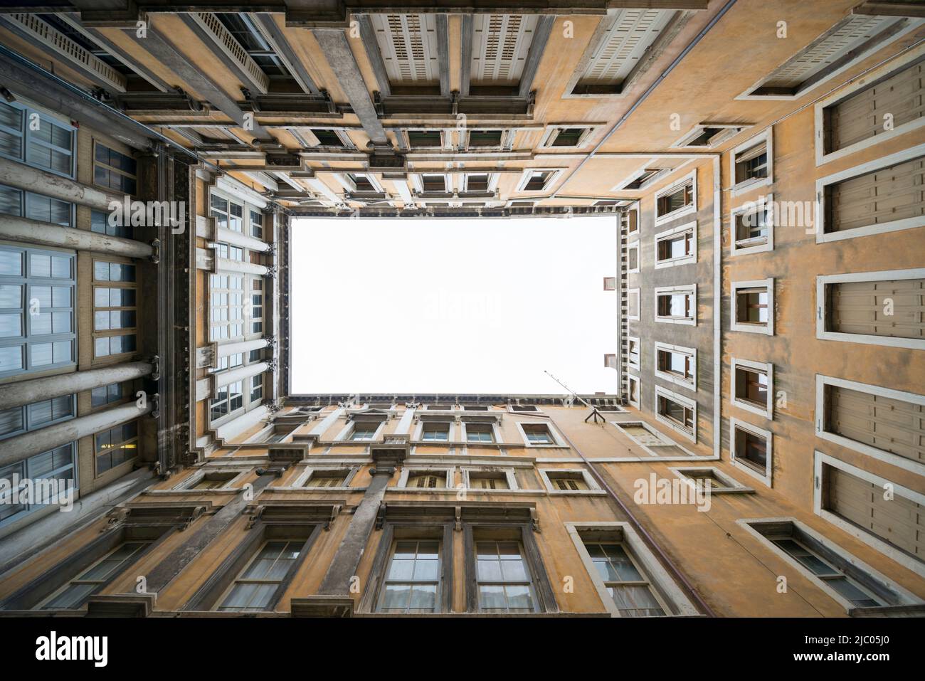 Building Exterior with a Hole in the Middle in Venice, Italy Stock ...