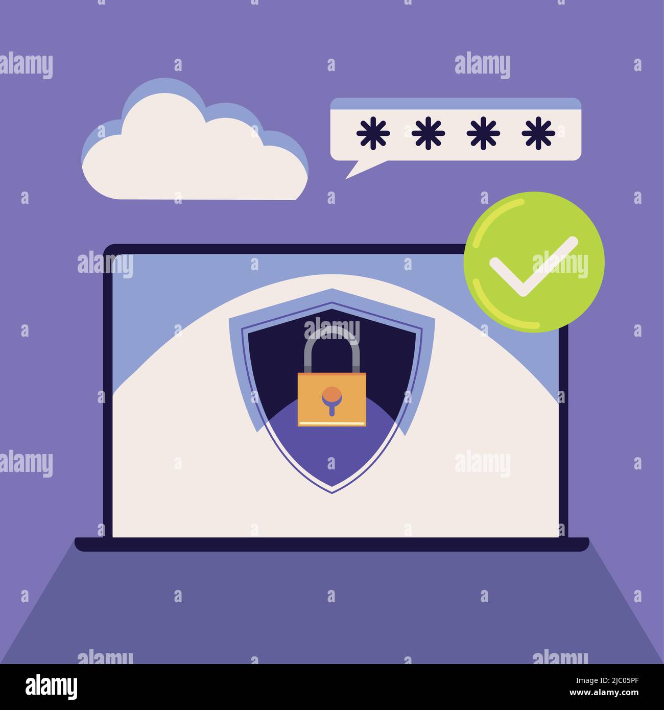 website check mark cybersecurity Stock Vector Image & Art - Alamy