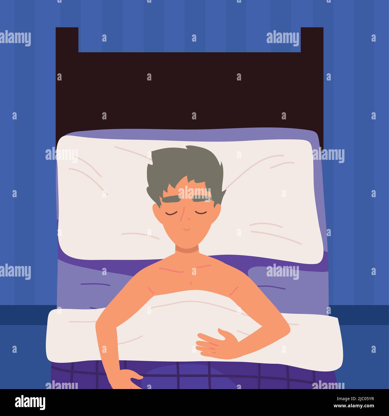 young man sleeping, design Stock Vector Image & Art - Alamy
