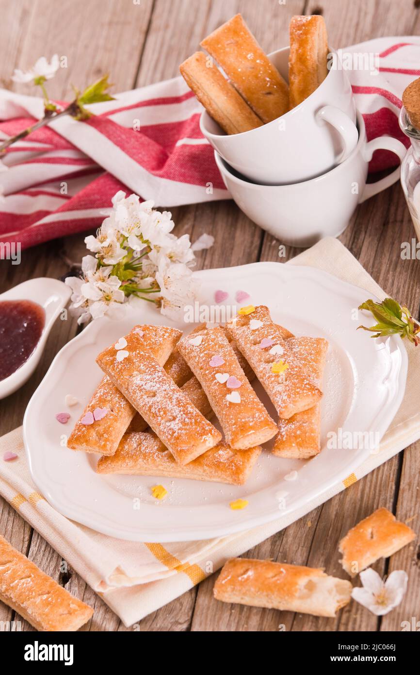 Puff pastry cookies Stock Photo - Alamy