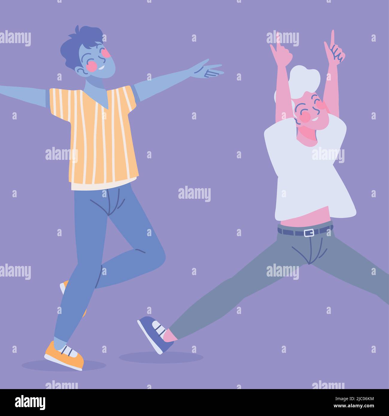 happy two men Stock Vector Image & Art - Alamy