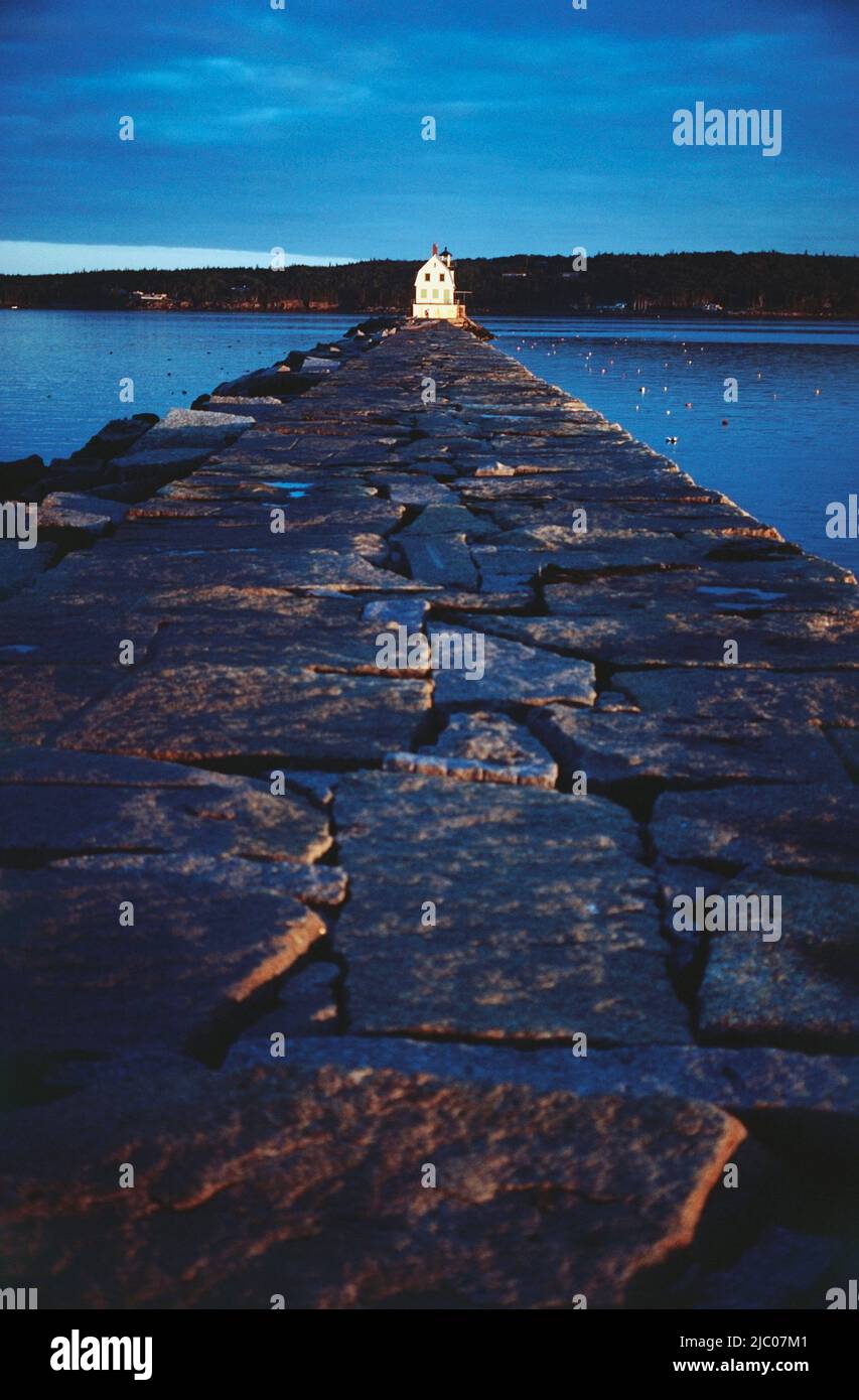 Rockland breakwater lighthouse hi-res stock photography and images - Alamy