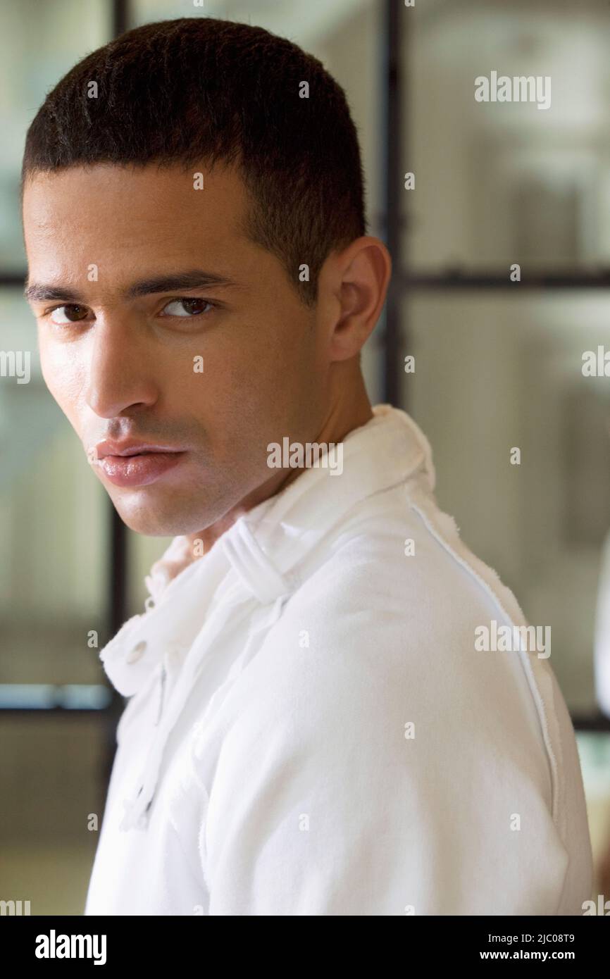 Portrait of a man, Manhattan, New York City, New York State, USA Stock ...
