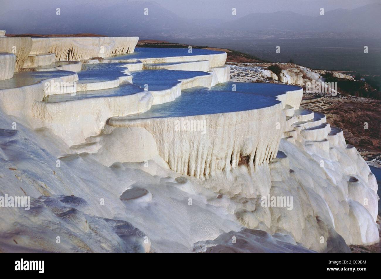 Travertine pools in Pamukkale, Denizli Province, Turkey Stock Photo - Alamy