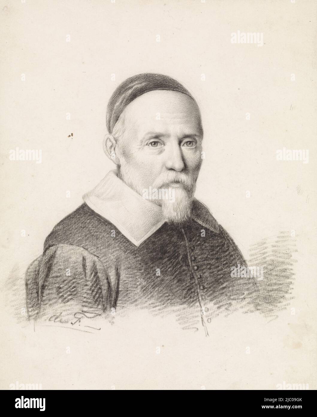 Portrait of Louis the Geer, draughtsman: Louis Henri de Fontenay, c ...