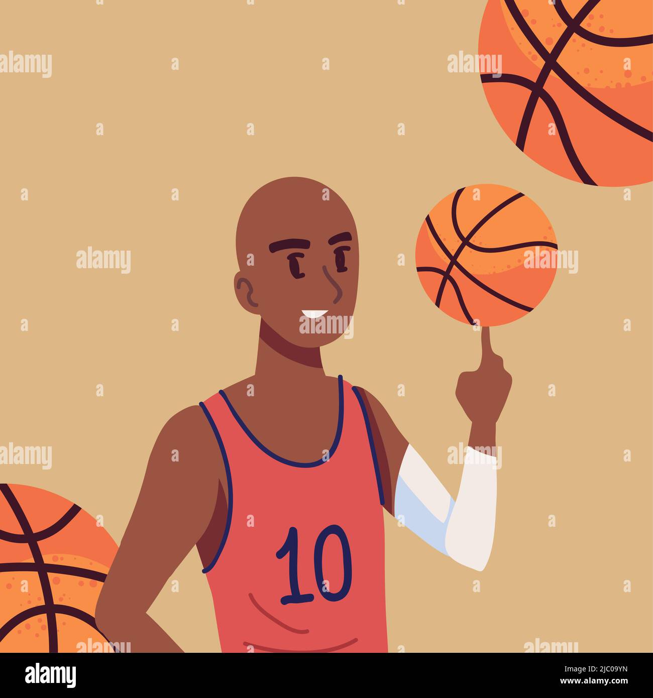 Black african american athletic Stock Vector Images - Alamy