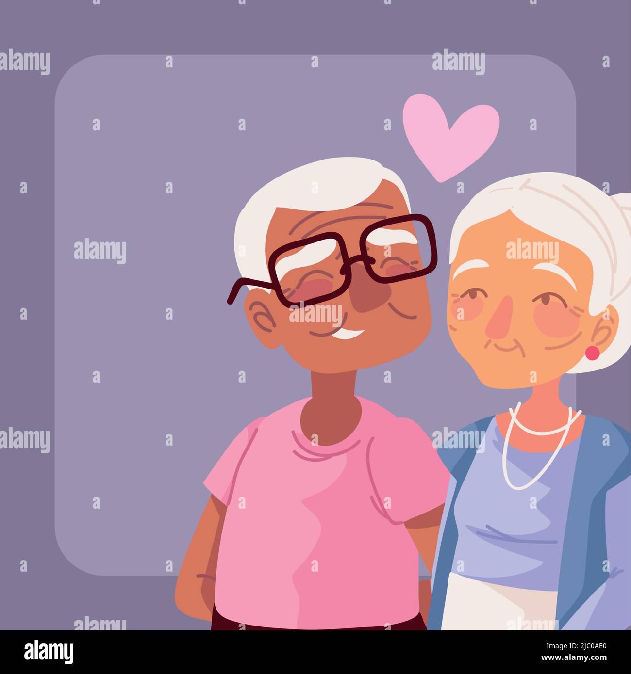 character grandpa and grandma Stock Vector Image & Art - Alamy