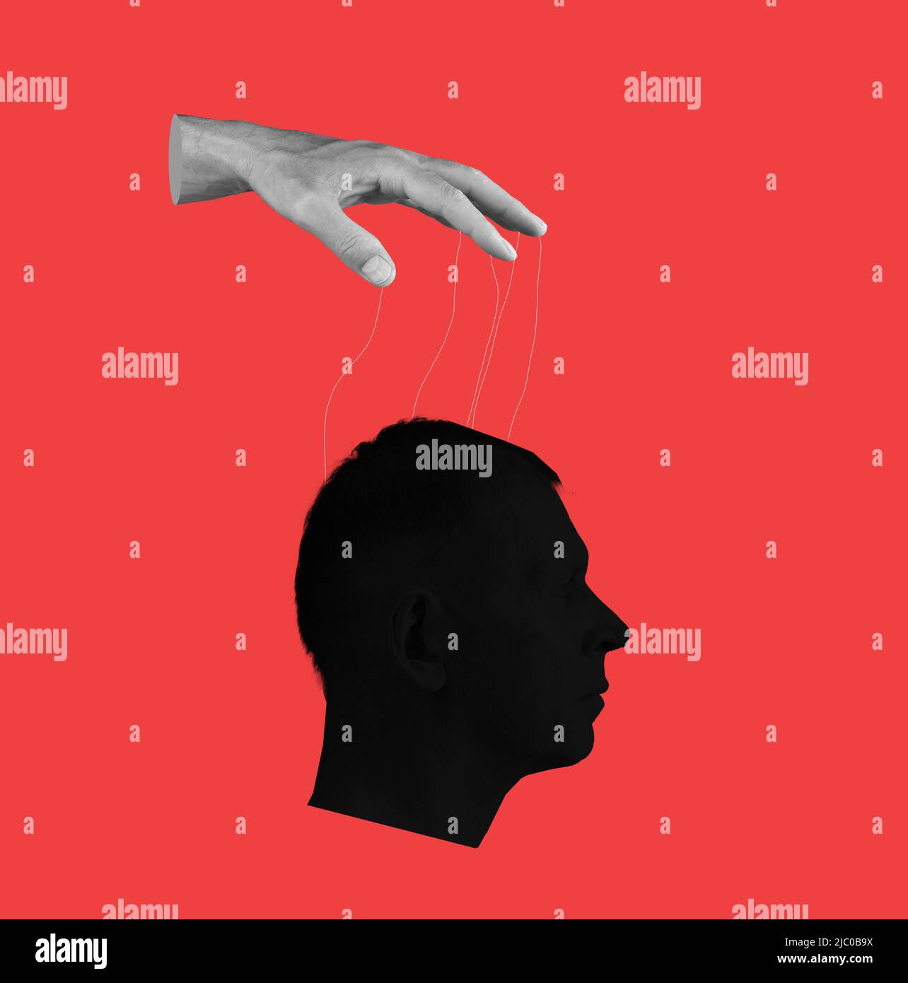 Brain with puppet strings hi-res stock photography and images - Alamy